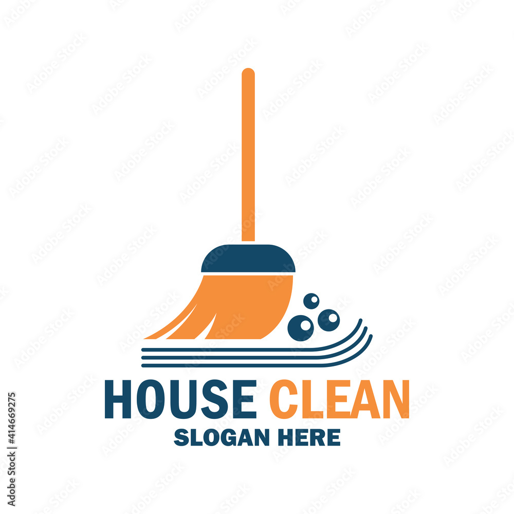 cleaning service logo with text space for your slogan tagline, vector ...