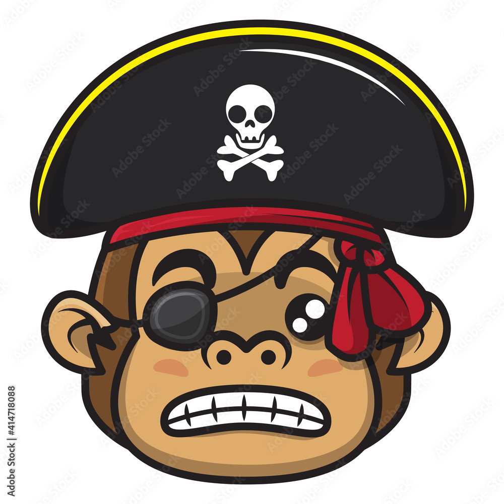Cartoon Pirate Head