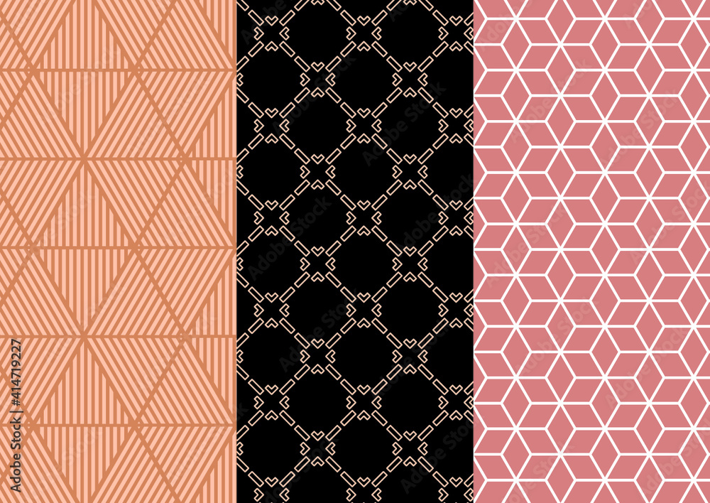 paquete de texturas elegantes y geometricas Stock Vector | Adobe Stock