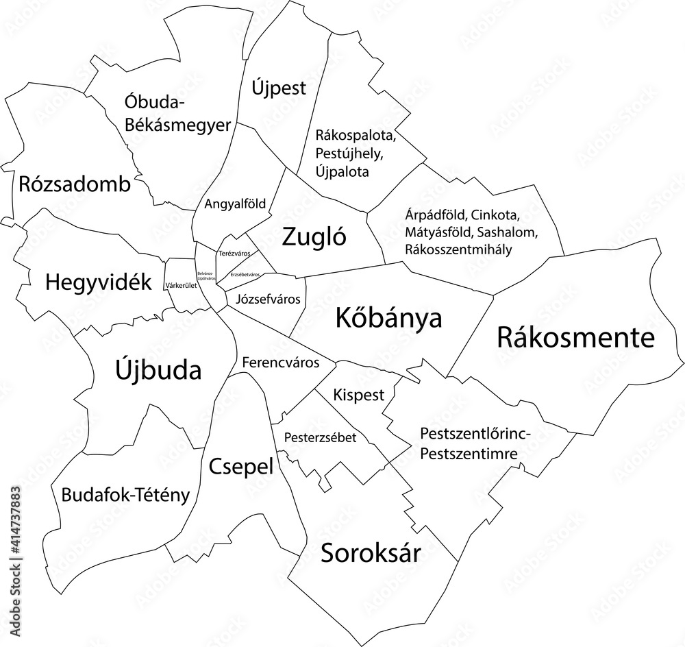 Fototapeta mapa świata dla dzieci Simple white vector map with black ...