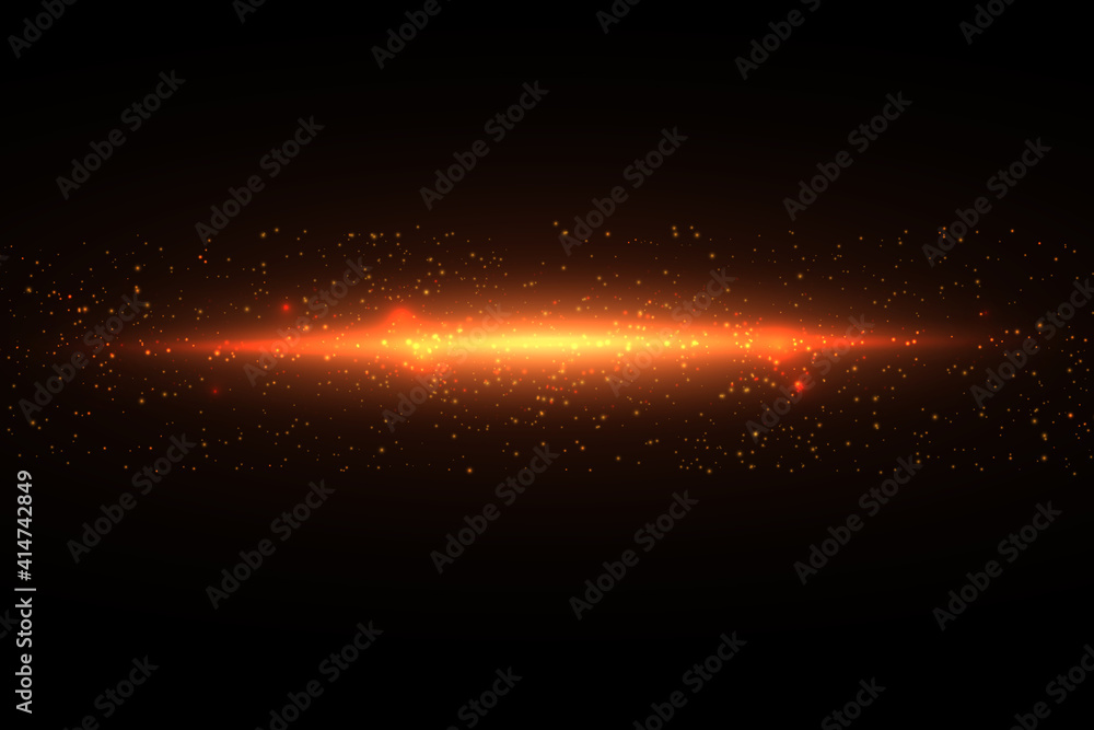 light effects. Vector sparkles on a transparent background. Christmas ...