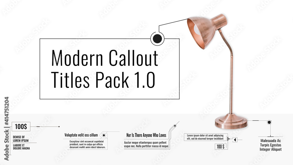 Minimal Call Out Title Overlay Stock Template | Adobe Stock