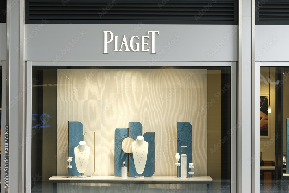 Foto de Geneva, Switzerland, february 16, 2021 : Logo and sign of ...