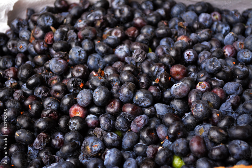 Fondo y texturas capulín fruta morada típica de México Stock Photo ...