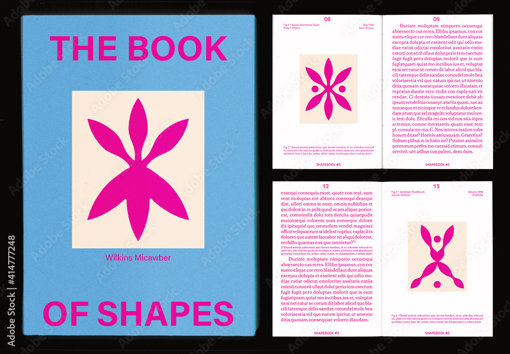 Illustrated Book with Colorful Highlights Stock Template | Adobe Stock