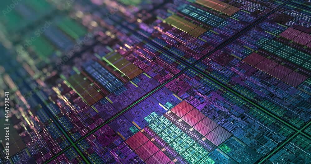 Silicon Semiconductor Lithography Technology Background. System on a ...