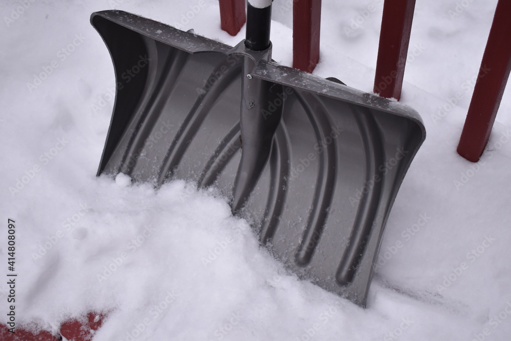 Snow Shovel Stock Photo | Adobe Stock