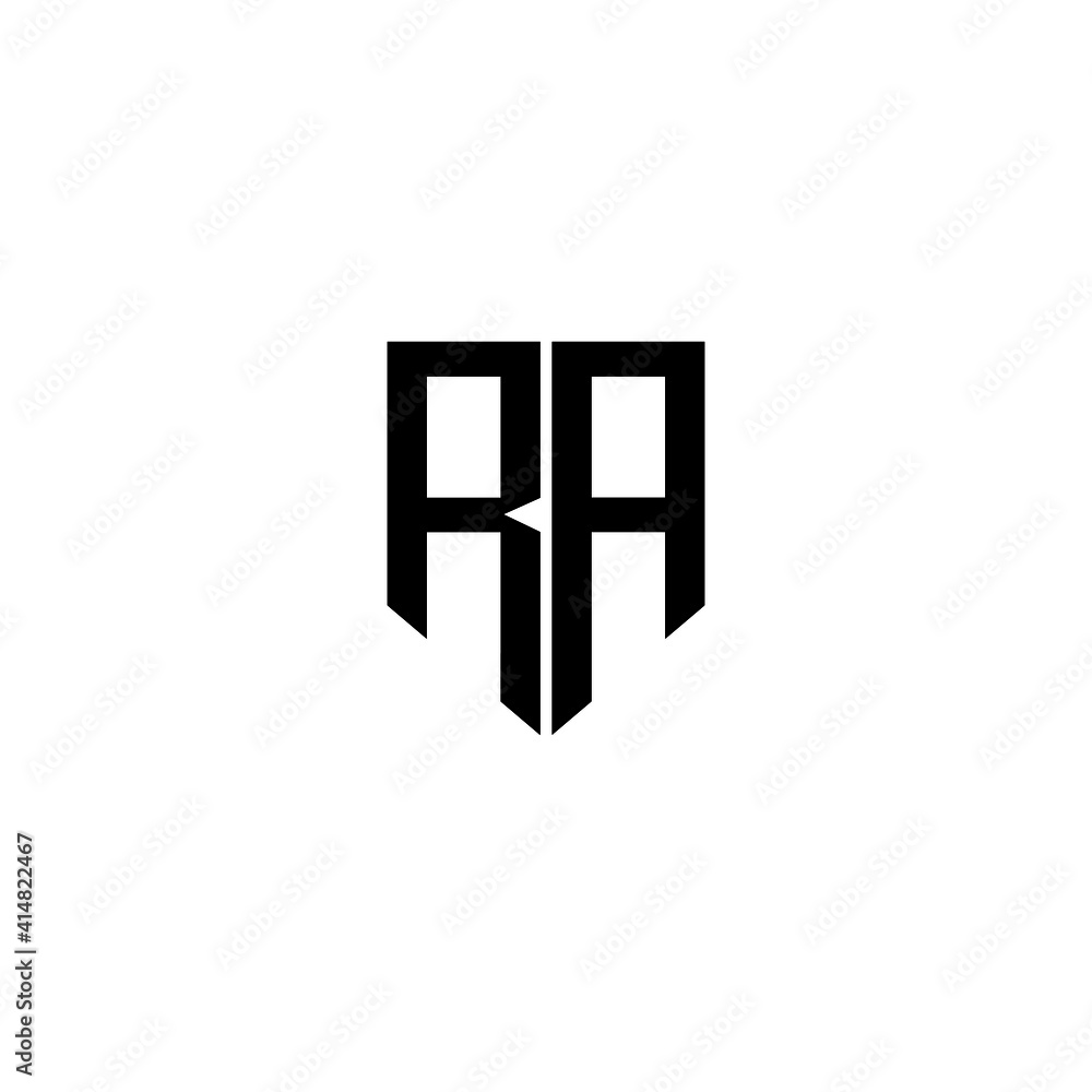 RA letter logo design with white background in illustrator, vector logo ...