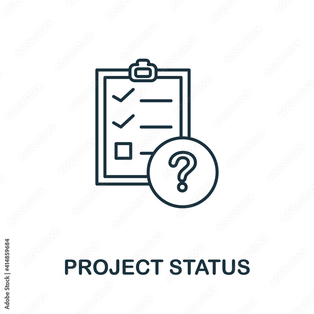 Project Status icon. Simple element from management collection ...