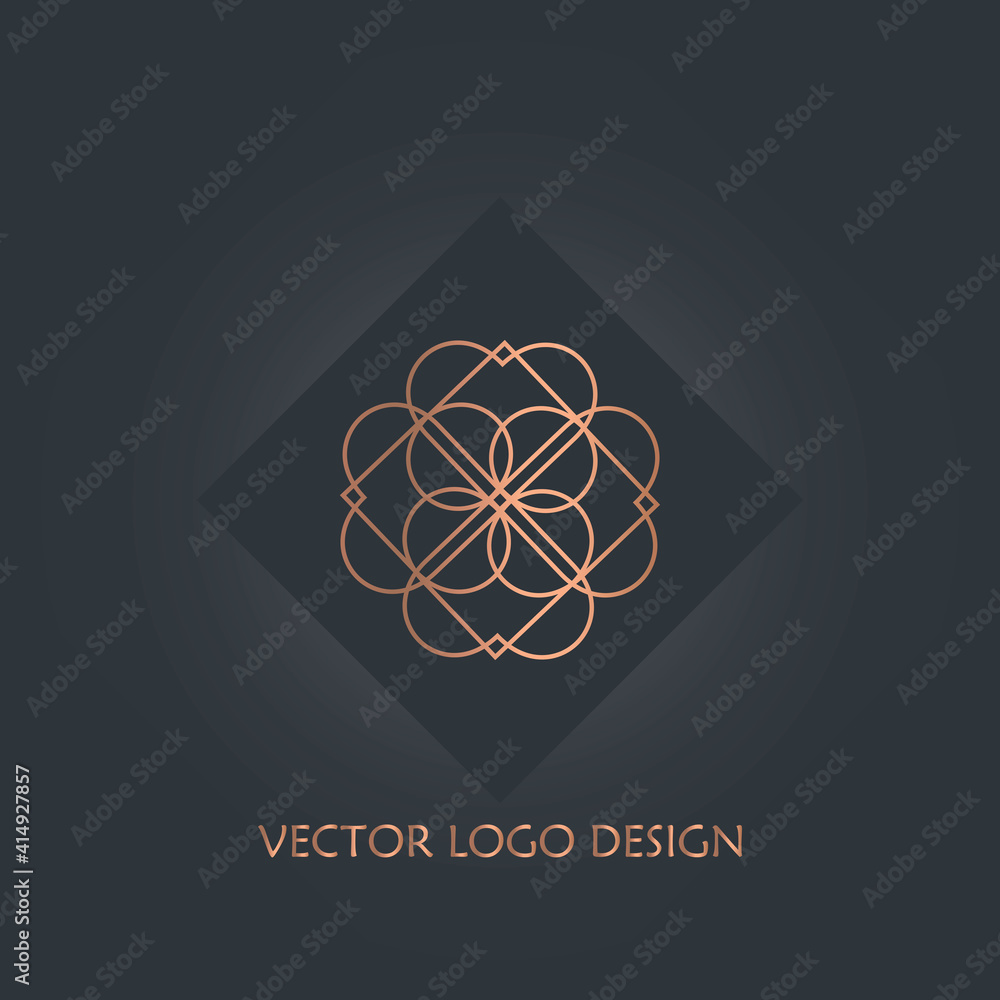 Premium design for corporate identity and branding. Logo of shiny gold ...