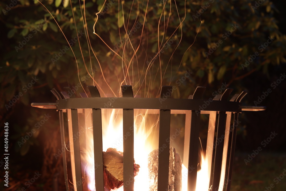 Feuerkorb Stock Photo | Adobe Stock