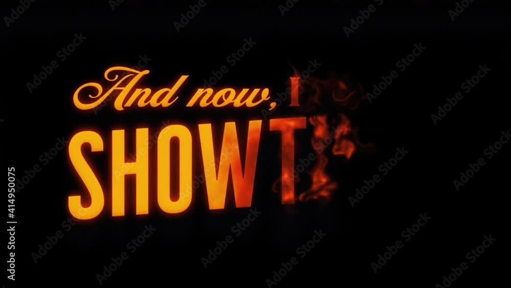 And Now It's Showtime Intro Background With Light Flares/ 4k animated ...