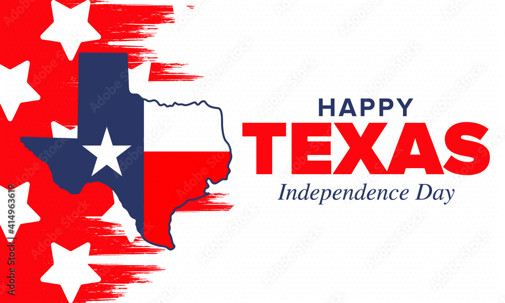 Texas Independence Day. Freedom holiday in Unites States, celebrated ...