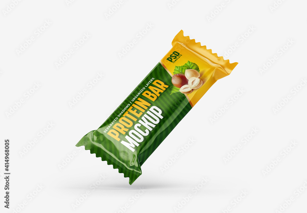 Protein Bar Mockup Stock Template | Adobe Stock