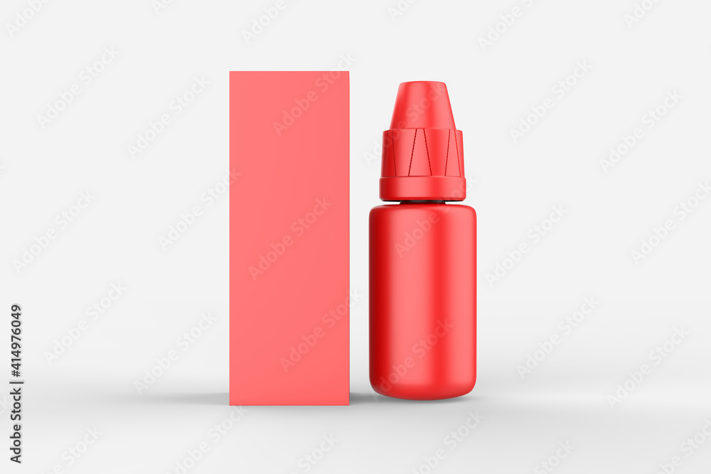 Dropper Bottle. Cosmetic Eyedropper Vial, Isolated. Natural Treatment ...