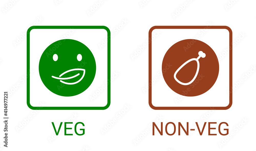 Veg, non-veg - Vegetarian and non-vegetarian marks in India, Sri Lanka ...