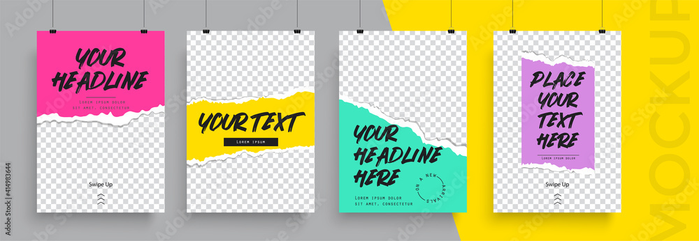 Poster template. Easy to adapt to brochure, annual report, magazine ...