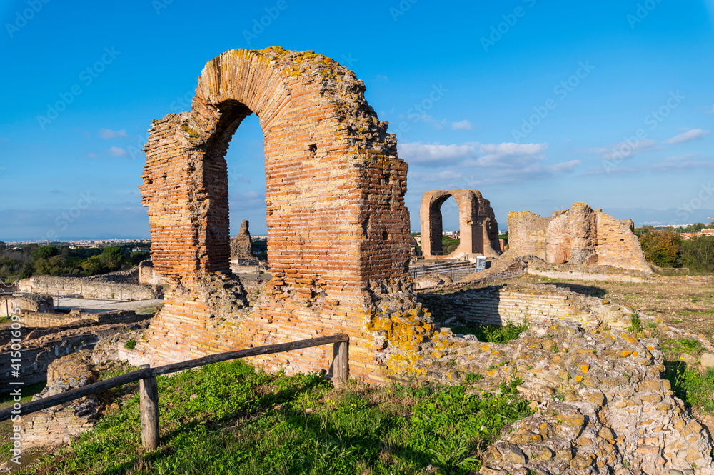 A beautiful image of the Imperial Villa of the Quintilii, architectural ...