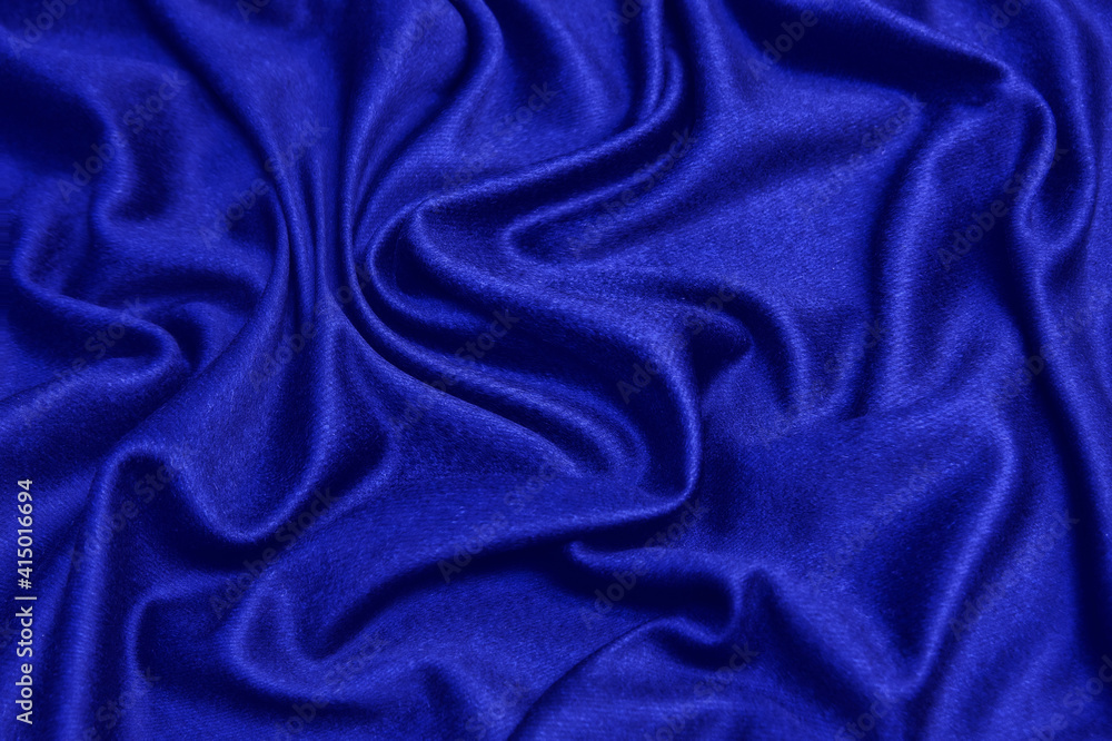 Navy blue fabric texture background top view. Crumpled Cloth Blank Background Stock Photo ...