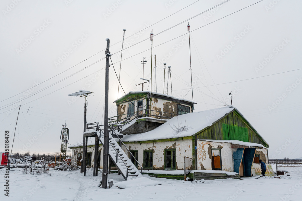 Old airport in Tomtor one of the cold spots on earth, Road of Bones ...