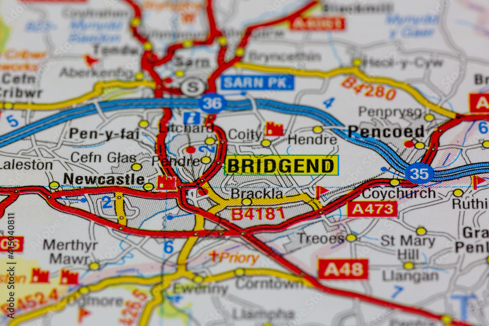 Foto de 02-18-2021 Portsmouth, Hampshire, UK bridgend and surrounding ...