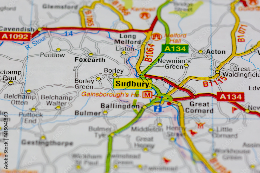 02-18-2021 Portsmouth, Hampshire, UK Sudbury and surrounding areas ...