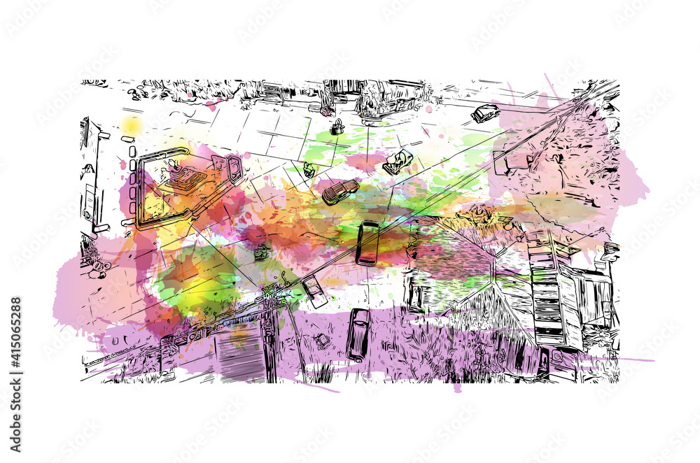 Building view with landmark of Iloilo is on Panay Island in the ...