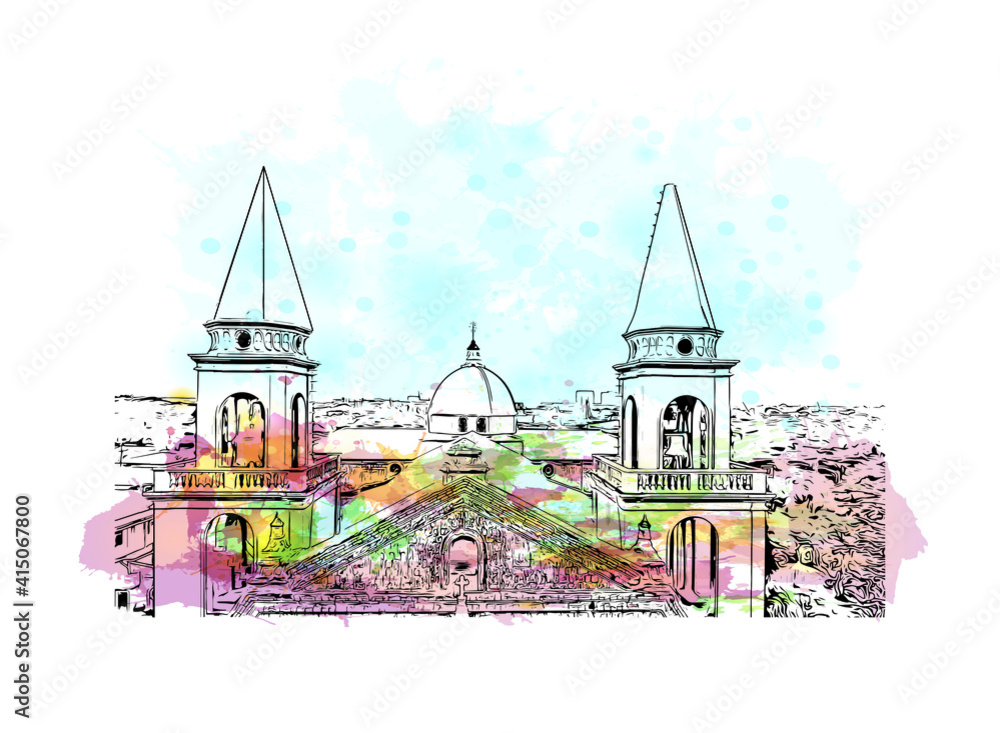 Building view with landmark of Iloilo is on Panay Island in the ...