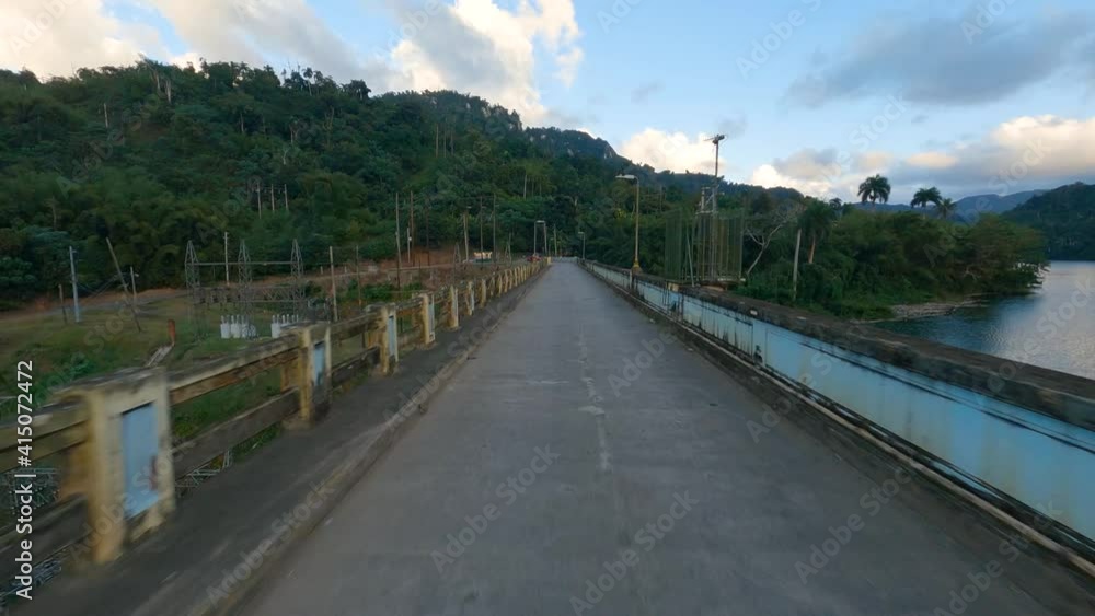 Hydroelectric DAM at Arecibo Puerto RIco 3 FPV DRONE Stock Video ...