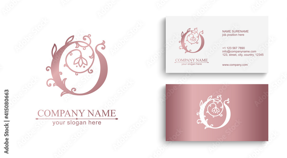 Premium Vector O logo. Monnogram and business cards. Personal logo or ...