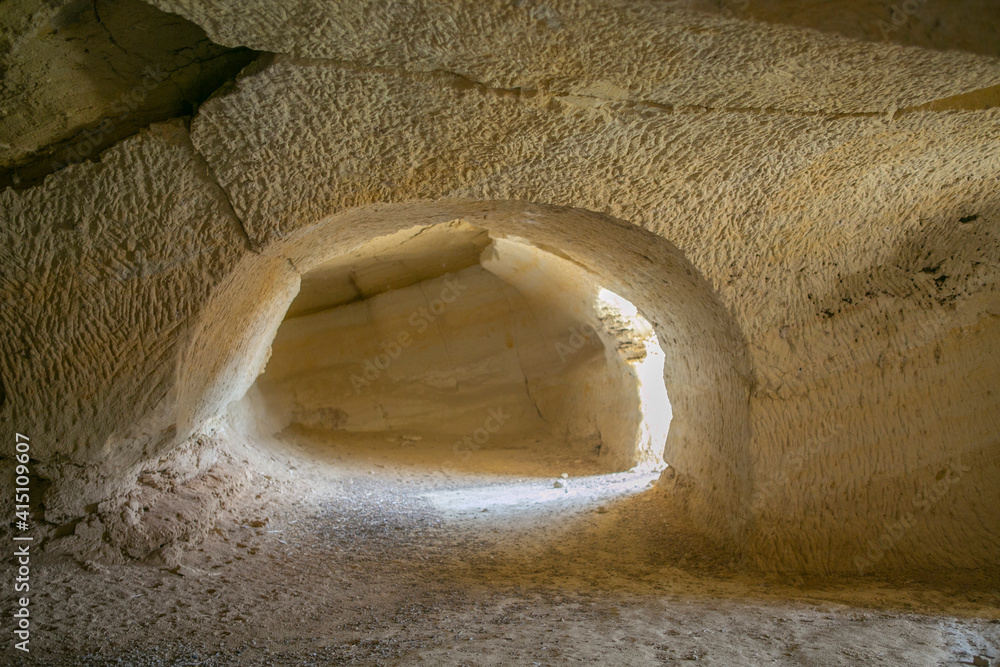 ancient cave in North Cyprus Stock Photo | Adobe Stock