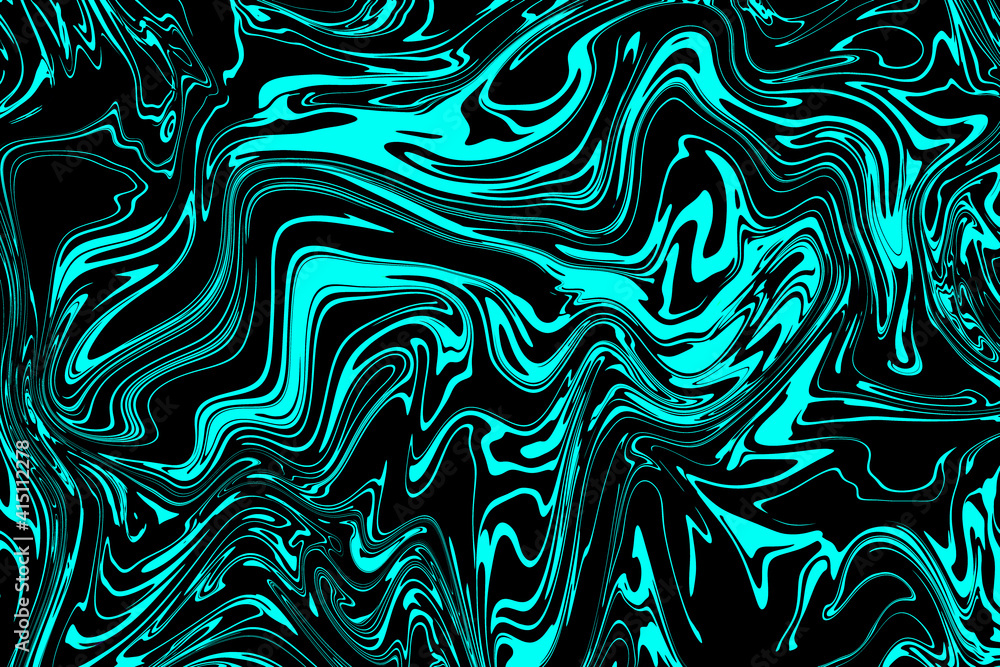 Ilustração do Stock: Abstract dynamic pattern in black and turquoise ...