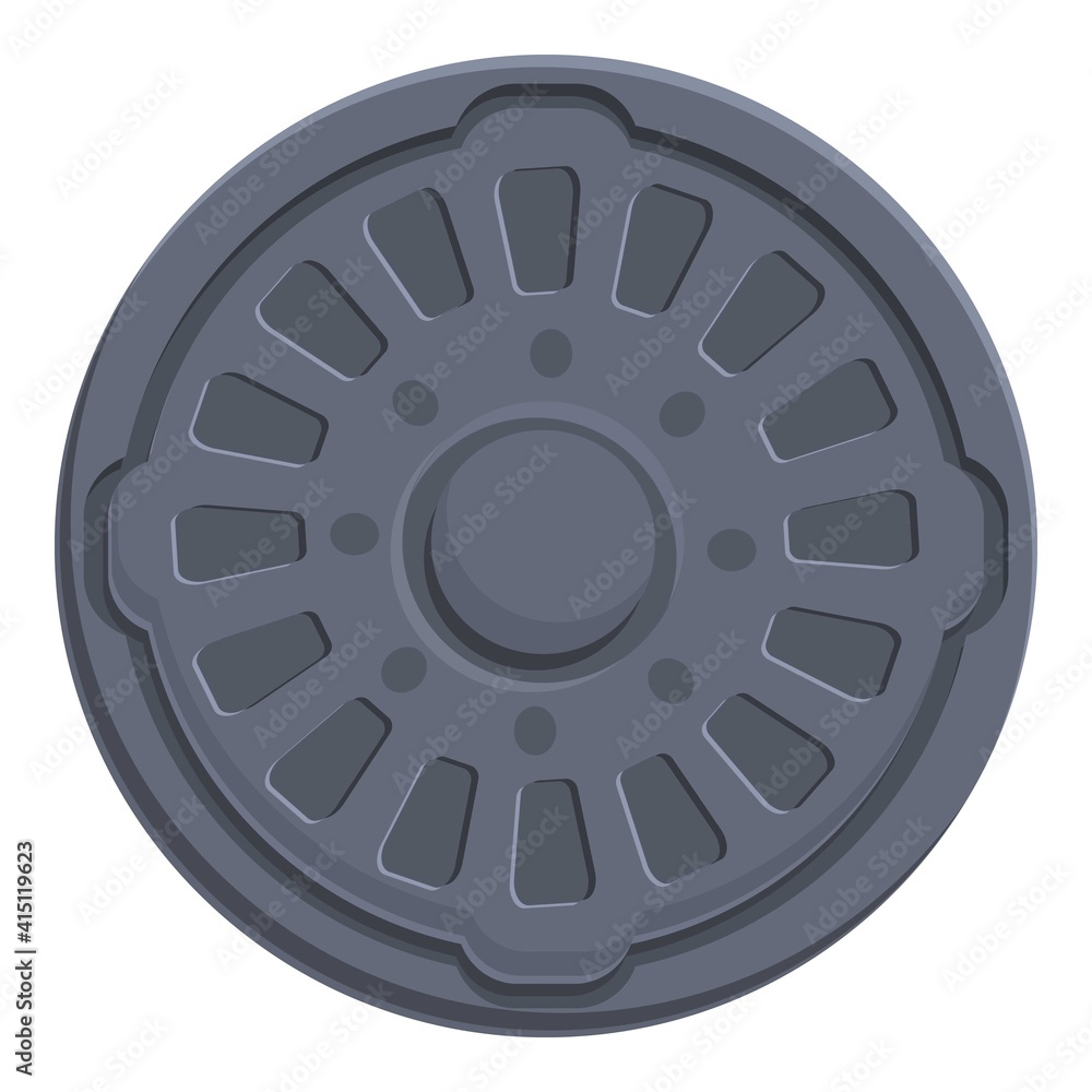 Obsolete manhole icon. Cartoon of obsolete manhole vector icon for web ...