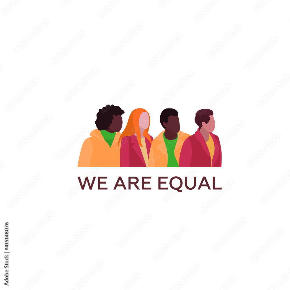 Black lives matter text. No racism concept. Motivational poster against ...