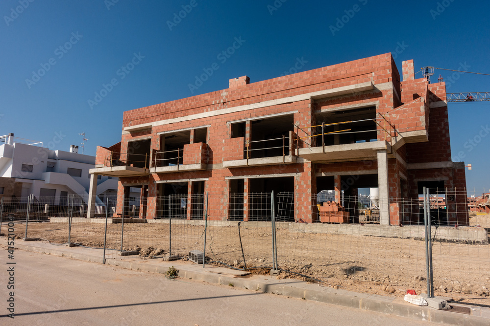 Torrevieja, Valenciana, Spain. New homes under construction on spanish ...