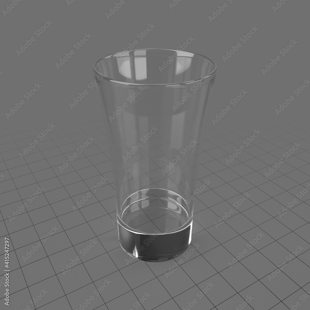 Shot glass Stock 3D asset | Adobe Stock