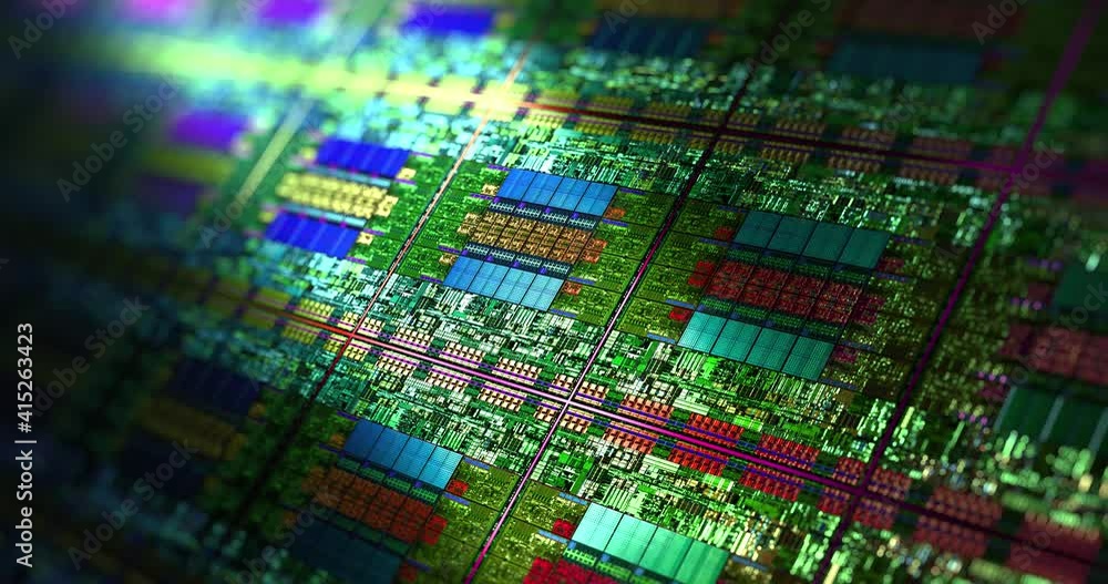 Silicon Semiconductor Lithography Technology Background. System on a ...