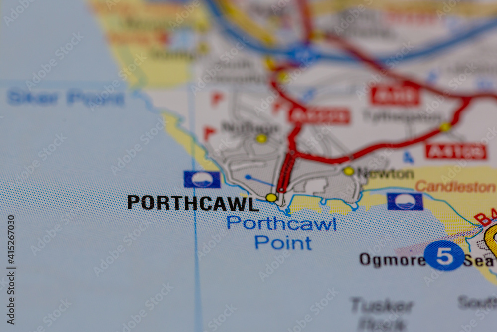 02-19-2021 Portsmouth, Hampshire, UK Porthcawl and surrounding areas ...
