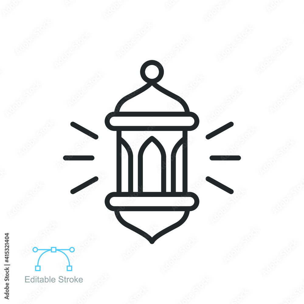 Rustic lantern light icon, muslim, arabic Ramadan decorative Lamp. Arab ...