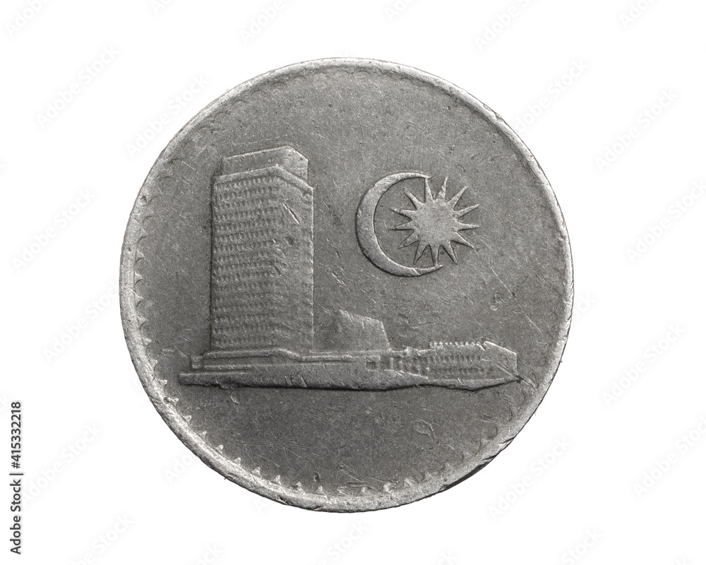 Malaysia ten sen coin on a white isolated background Stock Photo ...