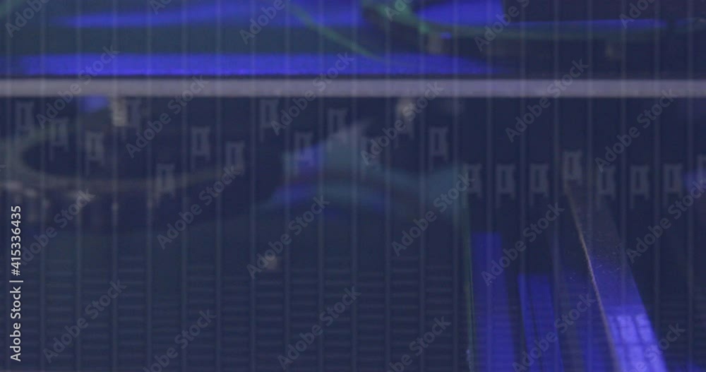 3D printer in process. Fused deposition modeling, FDM. PLA material ...