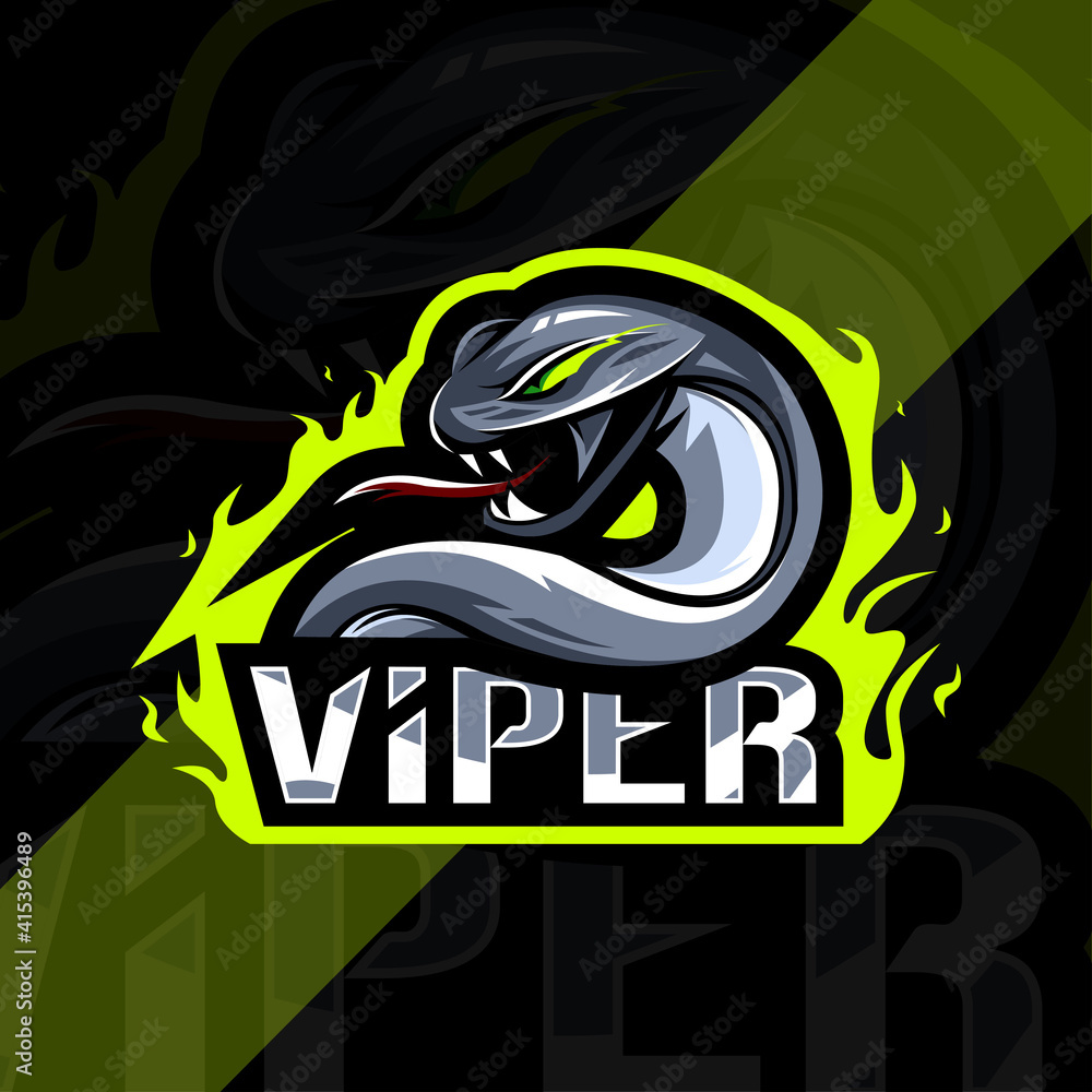 Viper mascot logo esport design Stock Vector | Adobe Stock