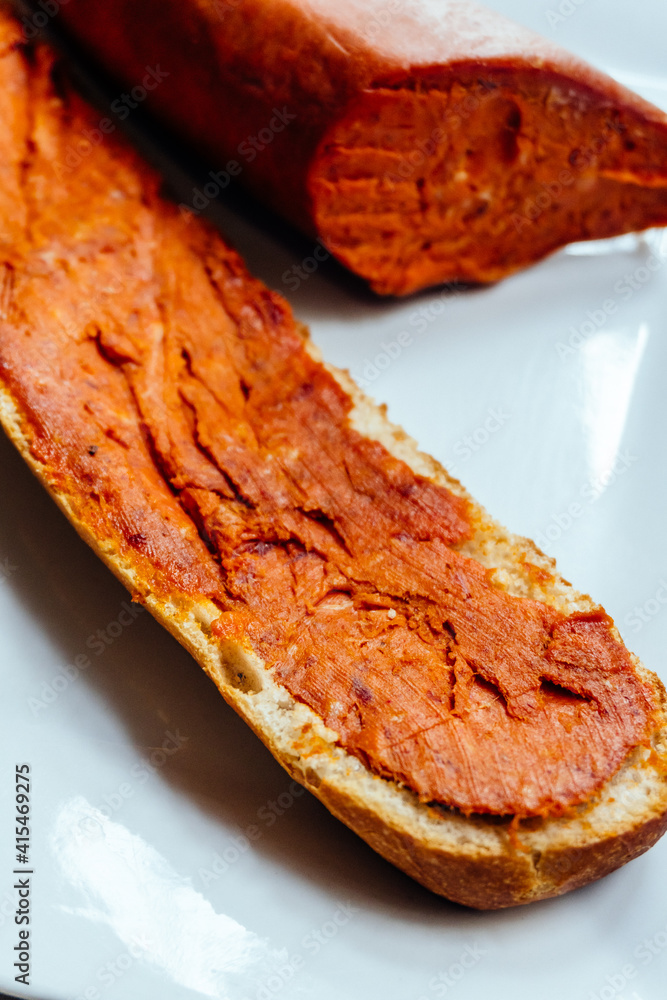 Sobrasada is a raw cured sausage, made from selected pork meat ...