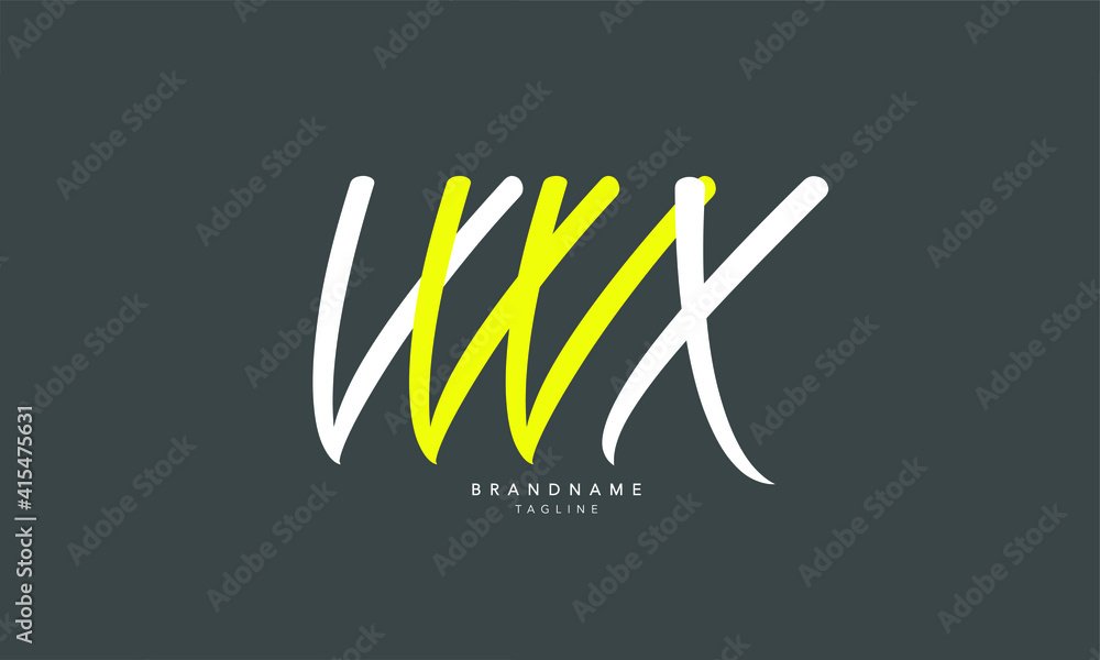 Alphabet letters Initials Monogram logo VWX, VW, WX Stock Vector ...