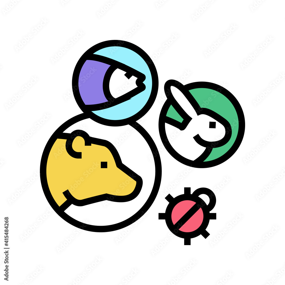 biodiversity and ecosystem color icon vector. biodiversity and ...