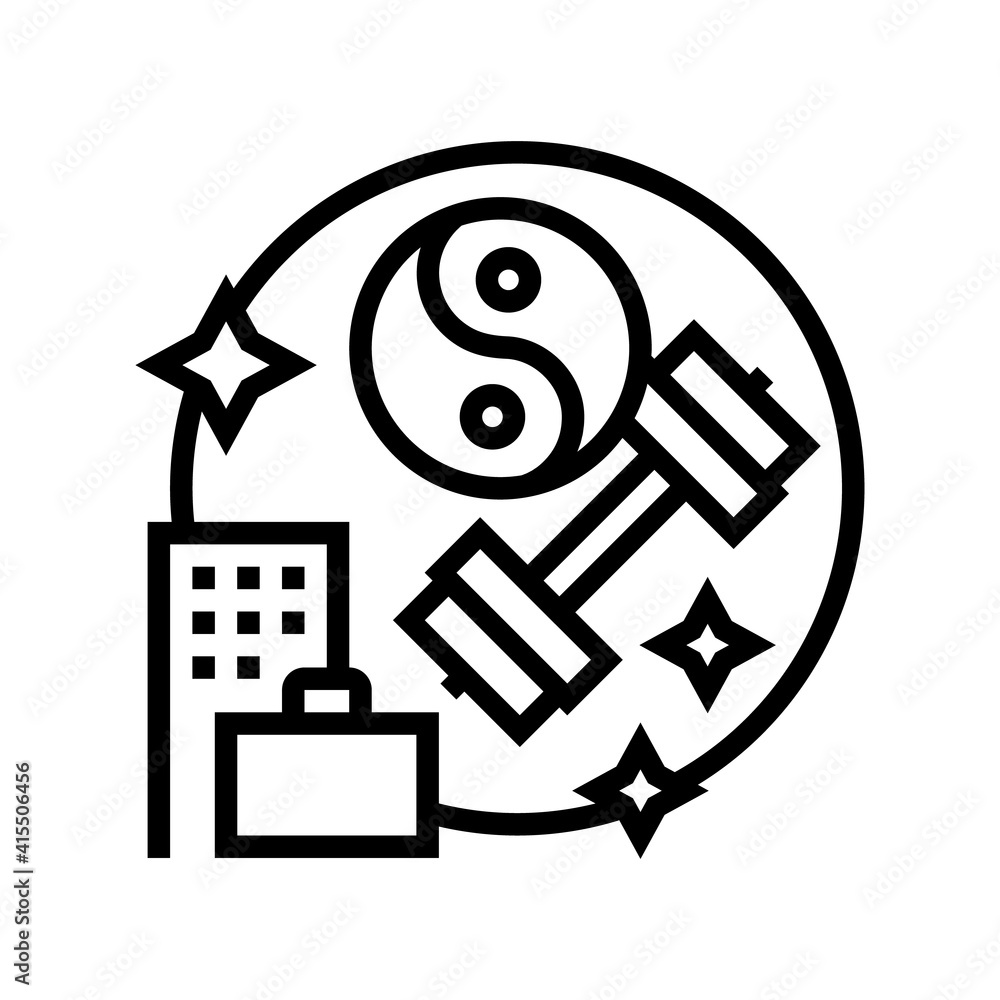 keeping fit and health benefits line icon vector. keeping fit and ...