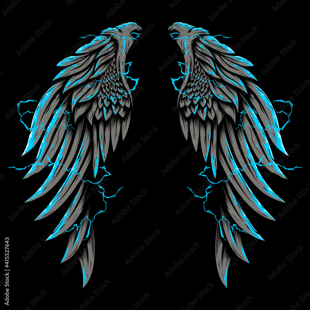 Lightning Angel Wings