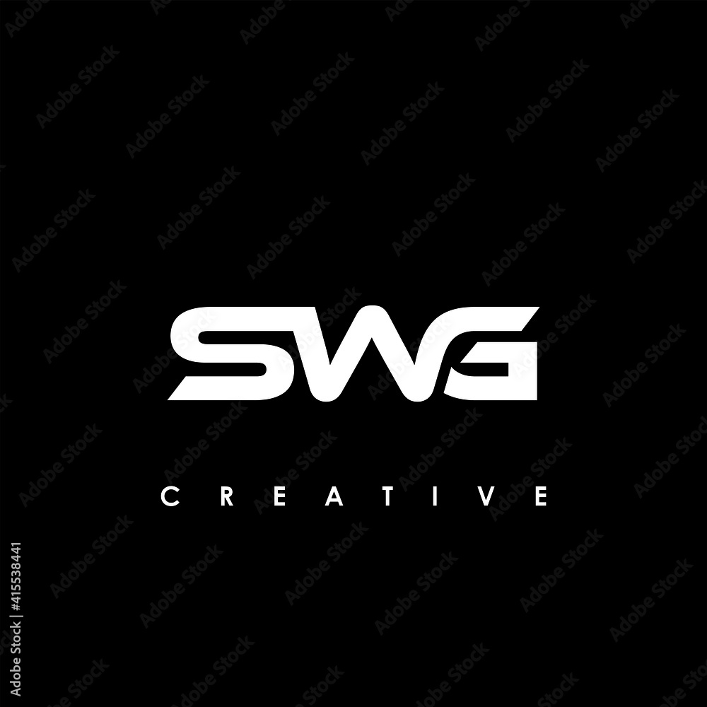 SWG Letter Initial Logo Design Template Vector Illustration Stock ...