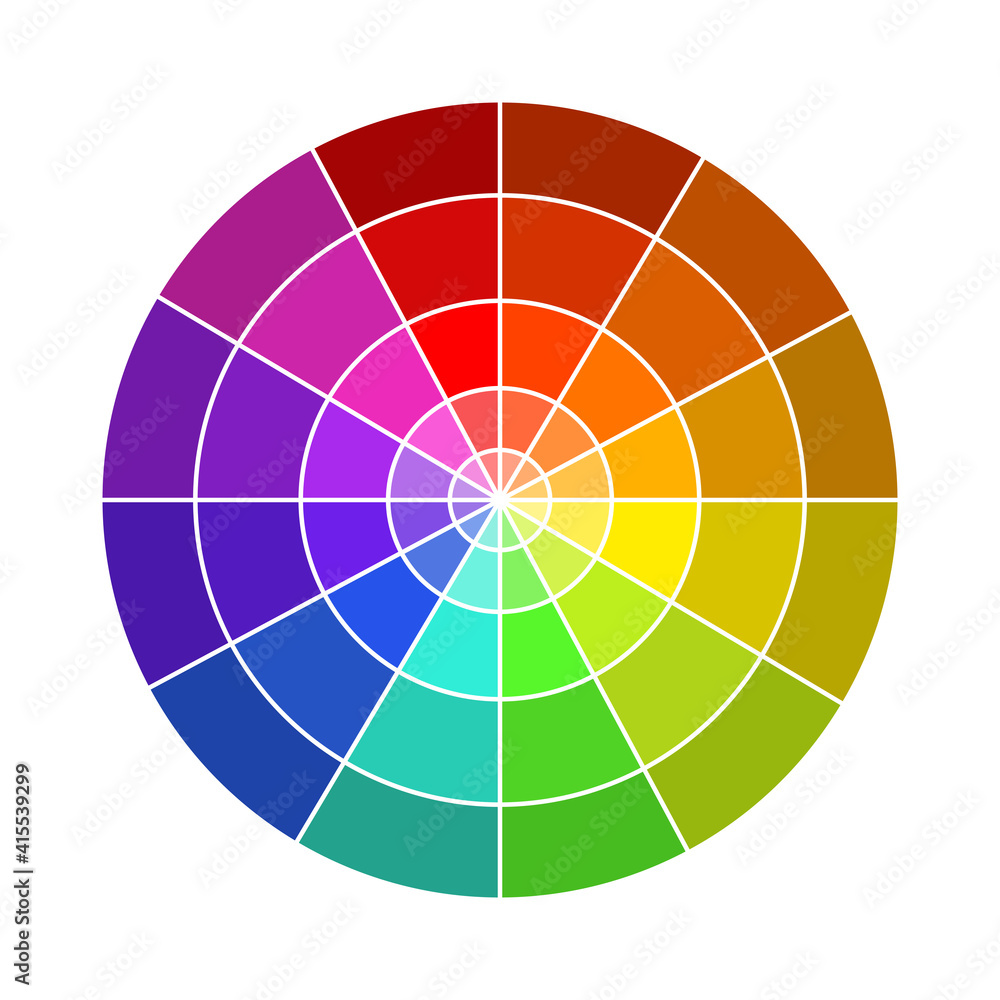 Vetor Do Stock Vector Illustration Of The Color Wheel Colour Theory vetor-do-stock-vector-illustration-of-the-color-wheel-colour-theory