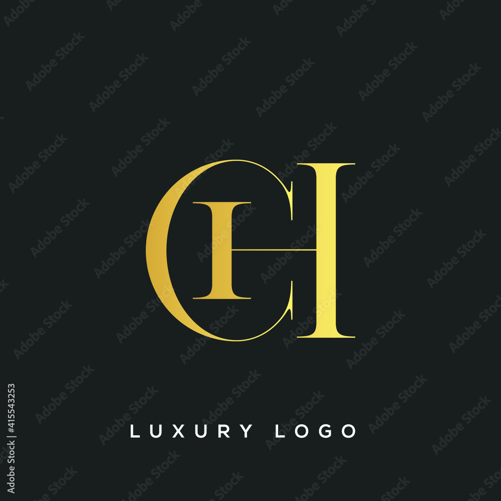 CH letter logo alphabet monogram icon symbol Stock Vector | Adobe Stock